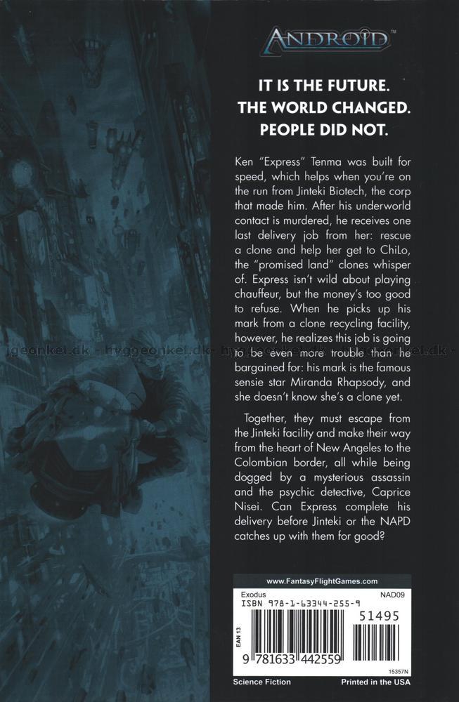 Android: Exodus - Android Novel → Køb det her. - 9781633442559 UDGÅET!!!