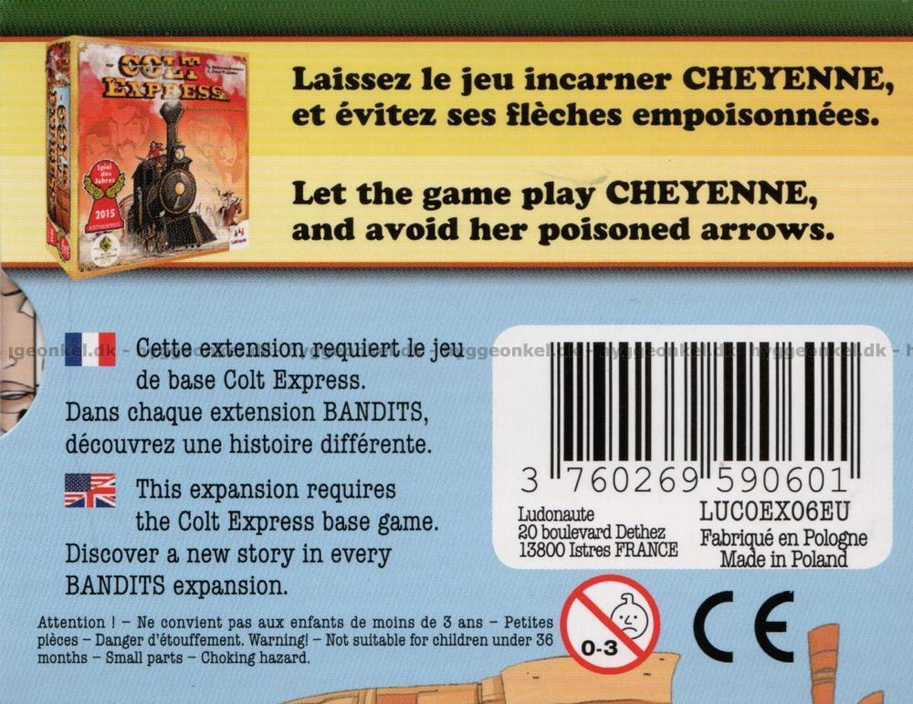 Colt Express: Cheyenne → Køb det billigt i dag! - 3760269590601 UDGÅET!!!