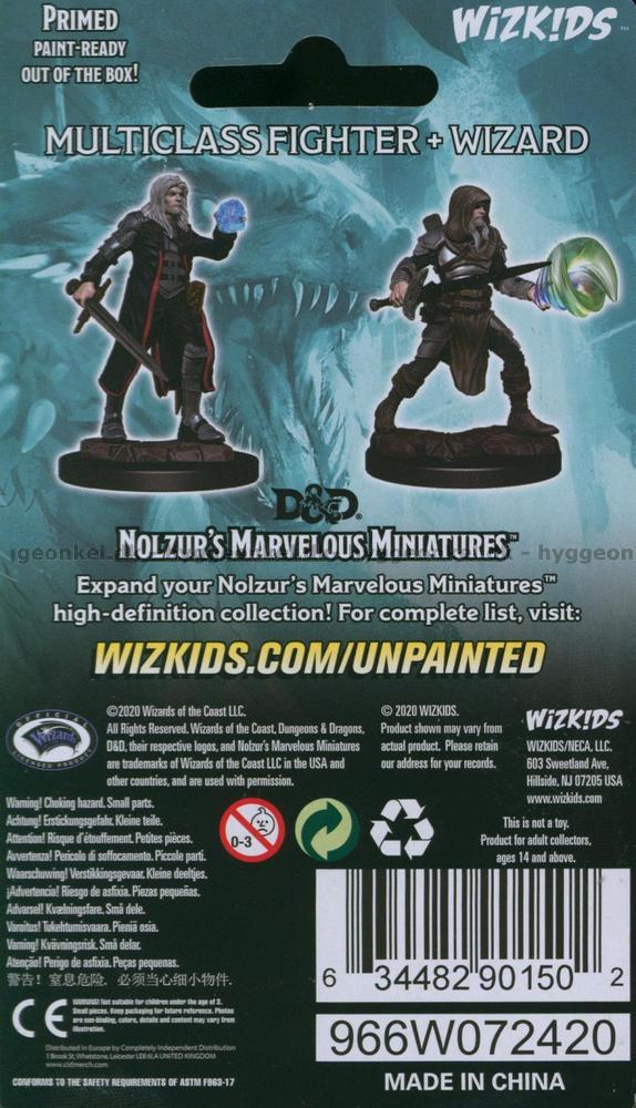 D&D: Nolzur's Marvelous Miniature - Multiclass Fighter + Wizard Male → ...