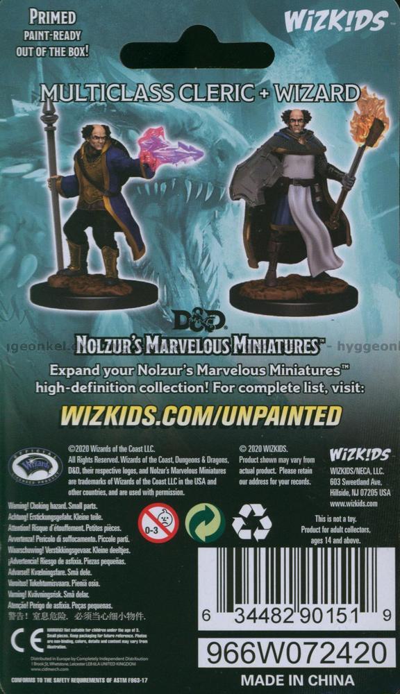 D&D: Nolzur's Marvelous Miniature - Multiclass Cleric + Wizard Male → ...