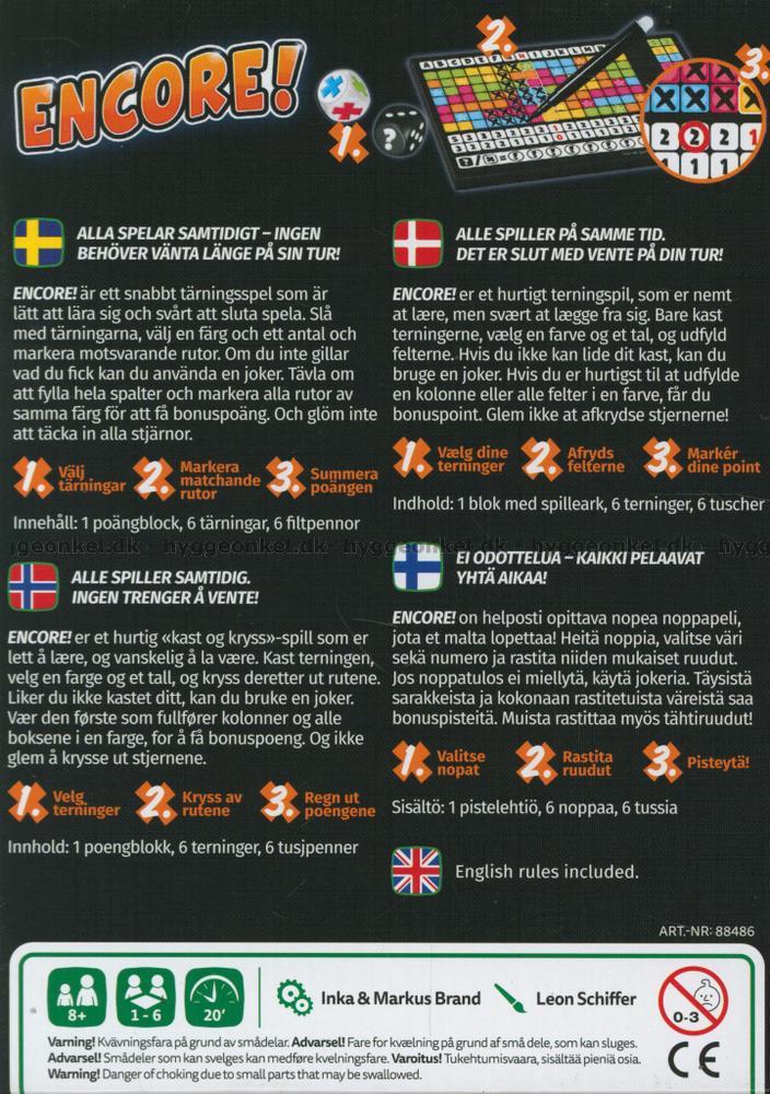 Her kan du købe Encore! - Dansk! Fragt 39 kr.