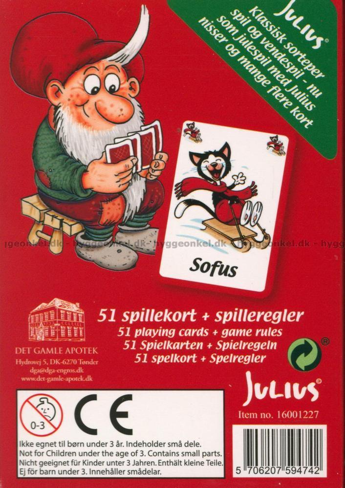 Julius: Sorteper og vendespil, 2 i 1 → Køb det billigt i dag! UDGÅET!!!