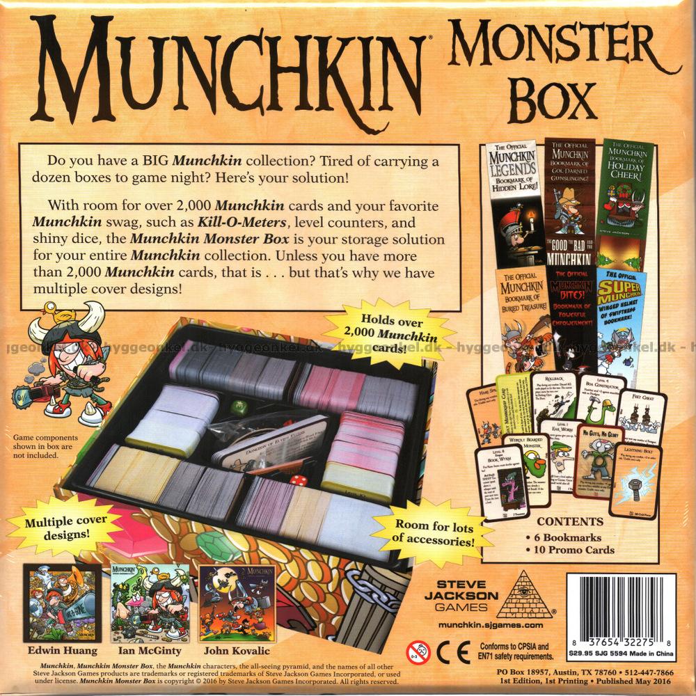 Munchkin: Monster Box - 3 kan købes her. - 837654322758 UDGÅET!!!