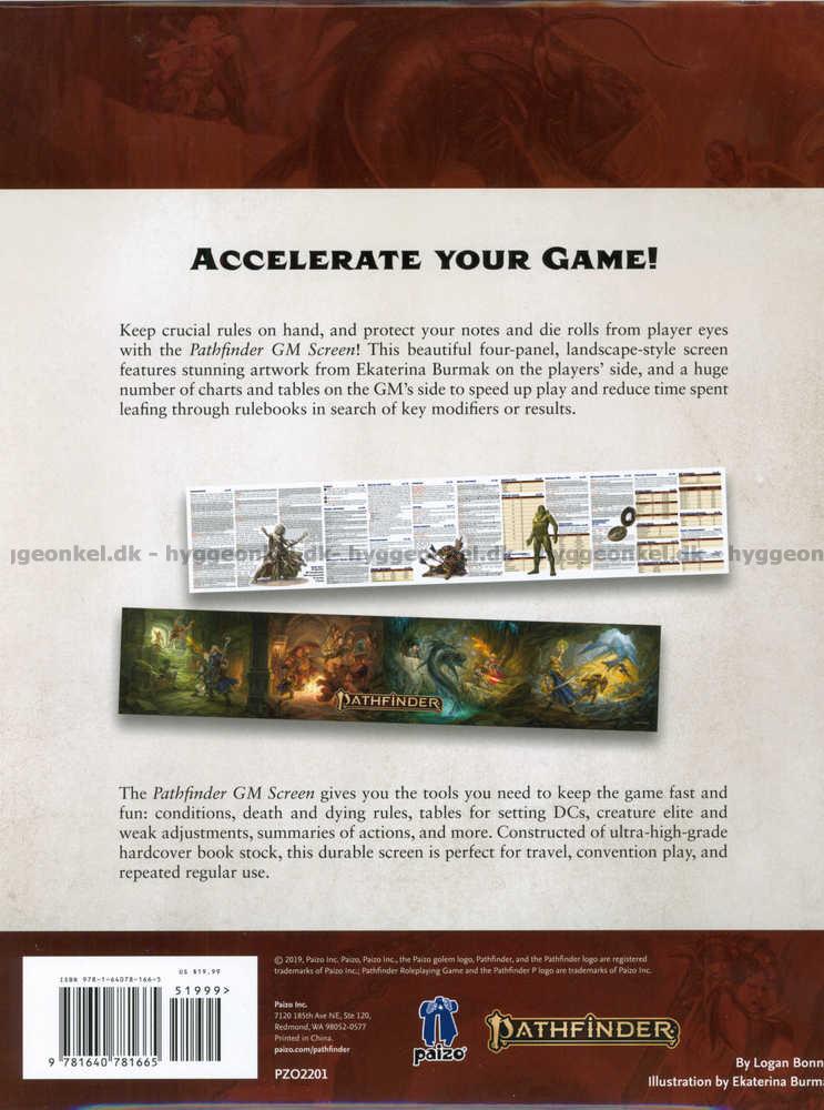 Køb Pathfinder: GM Screen 2nd edition i dag. UDGÅET!!!