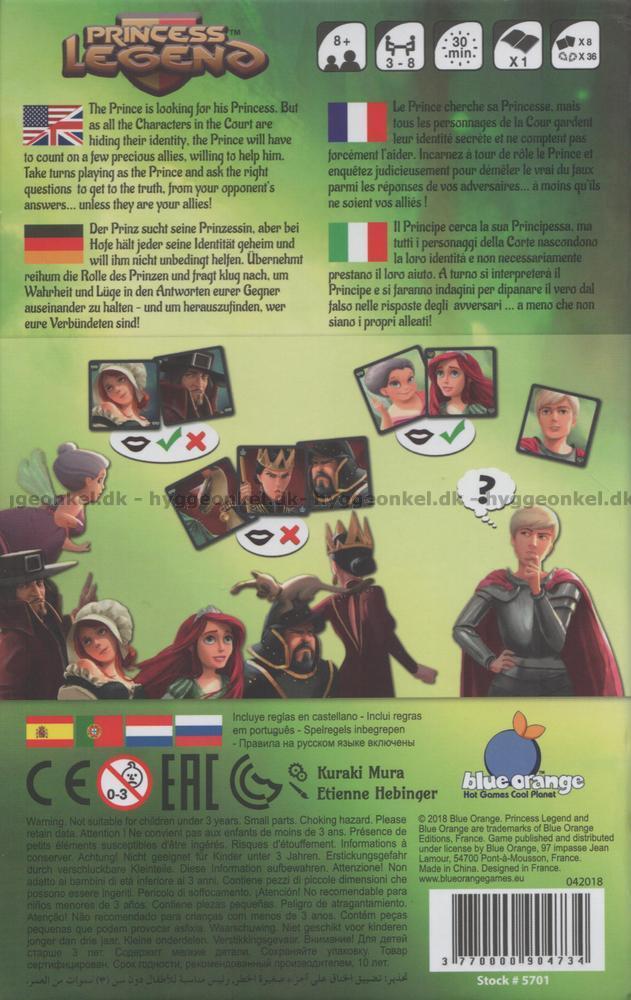 → Køb Princess Legend billigt ← Fragt 39 kr. - 3770000904734 UDGÅET!!!