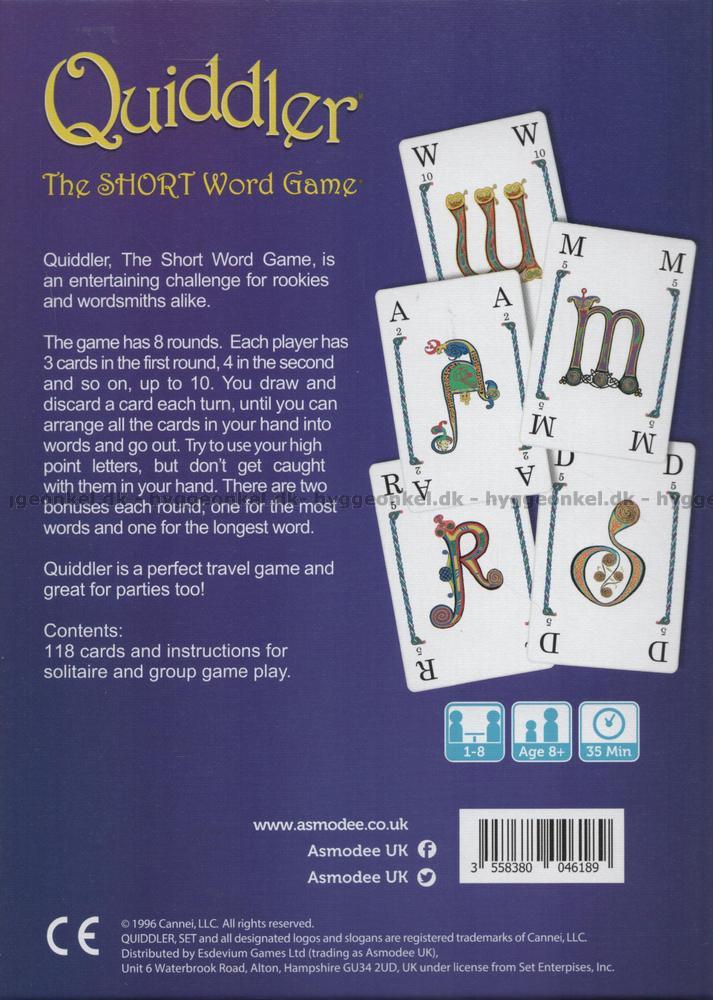 Quiddler → Køb det billigt i dag! UDGÅET!!!