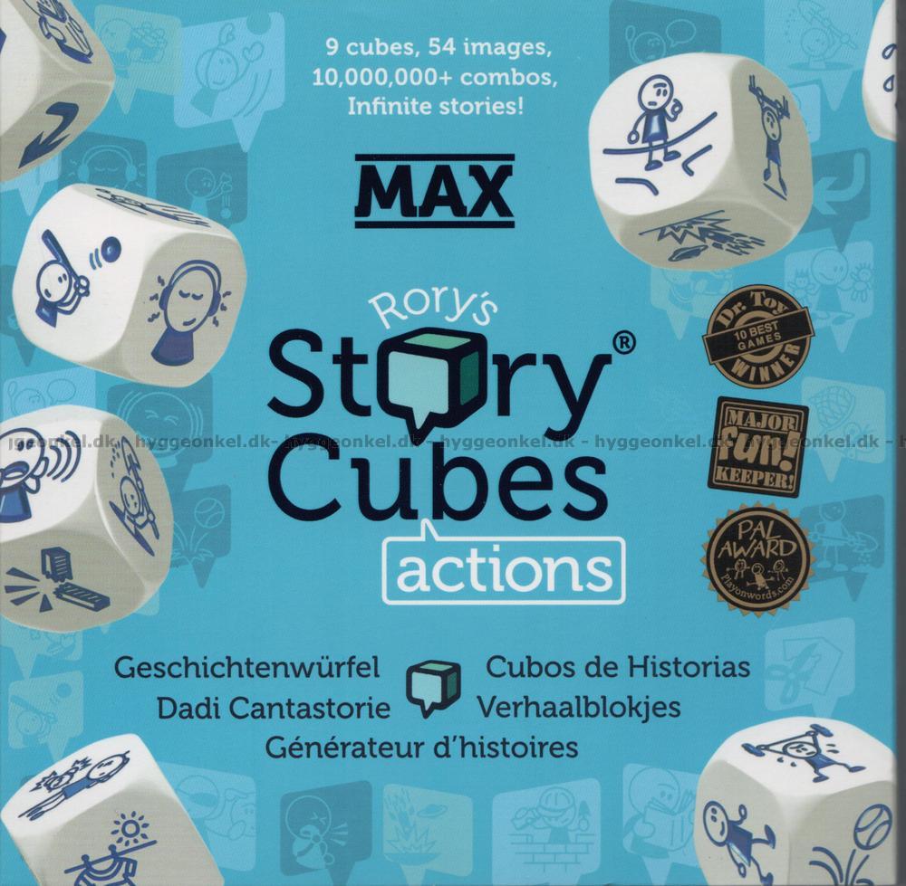 Rory's Story Cubes: Actions - MAX købes billigt her. - 091037567970 ...