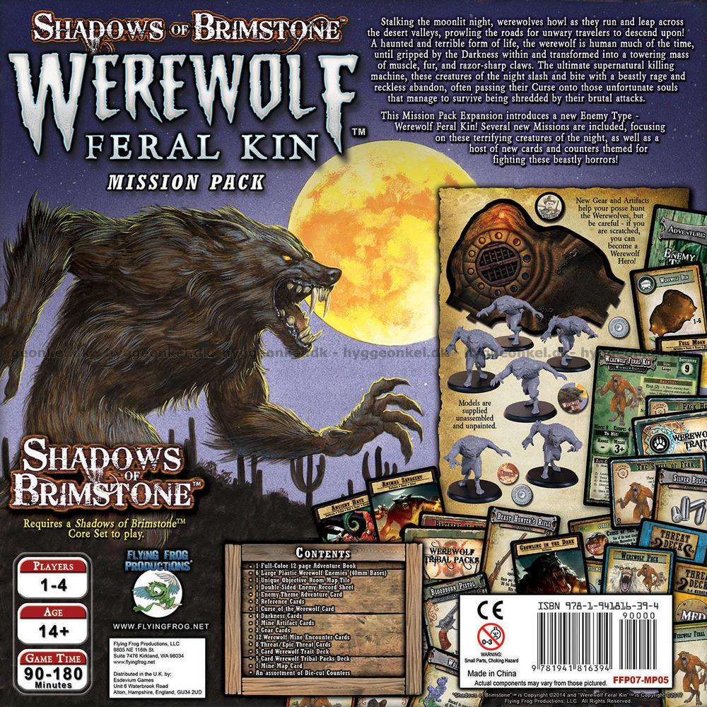 Shadows of Brimstone: Werewolf Feral Kin Mission Pack UDGÅET!!!