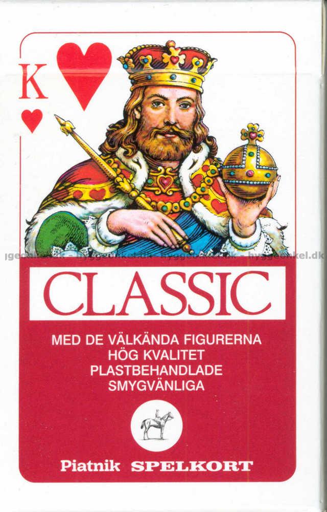 Spillekort Classic - Rød → Køb det billigt i dag!