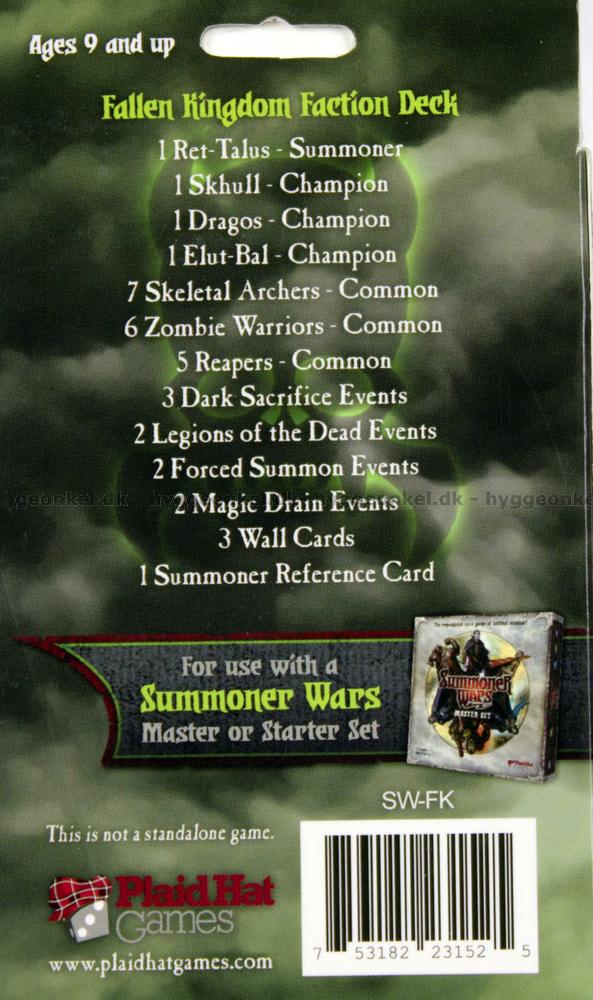 Køb Summoner Wars - Faction Deck: Fallen Kingdom! - 753182231525 UDGÅET!!!